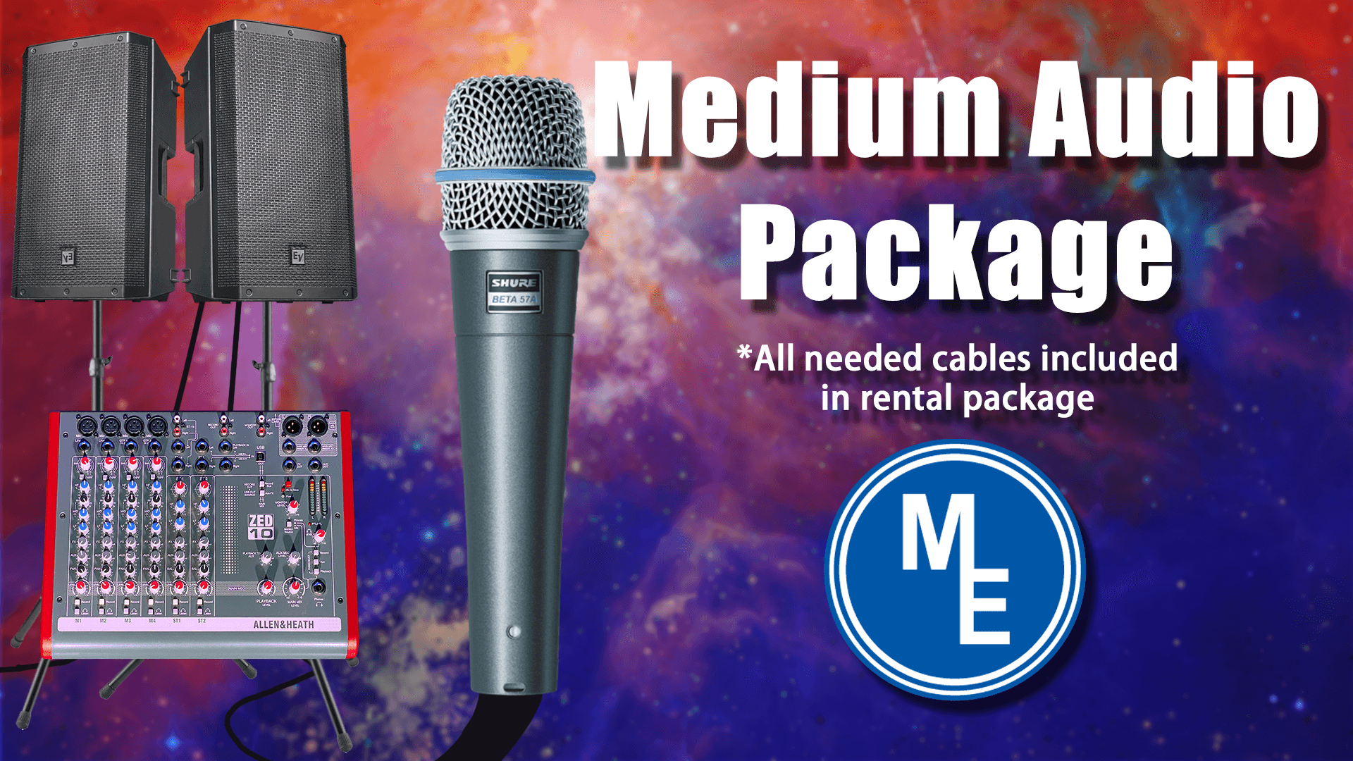 Medium Audio Package - Michael Enterprise Audio and Visual